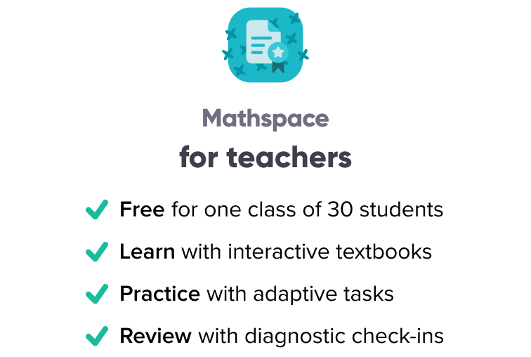 Sign up for a free Mathspace Personal account